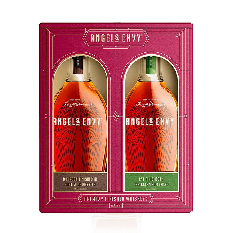 Angels Envy Bourbon and Rye Gift Pack 2/375ml | Uptown Spirits