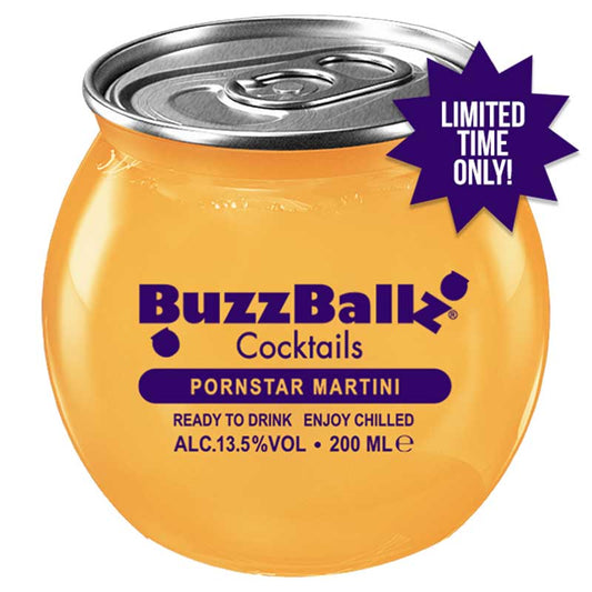 BuzzBallz Pornstar Passionfruit Martini Cocktails Full Case 24/200ml ...
