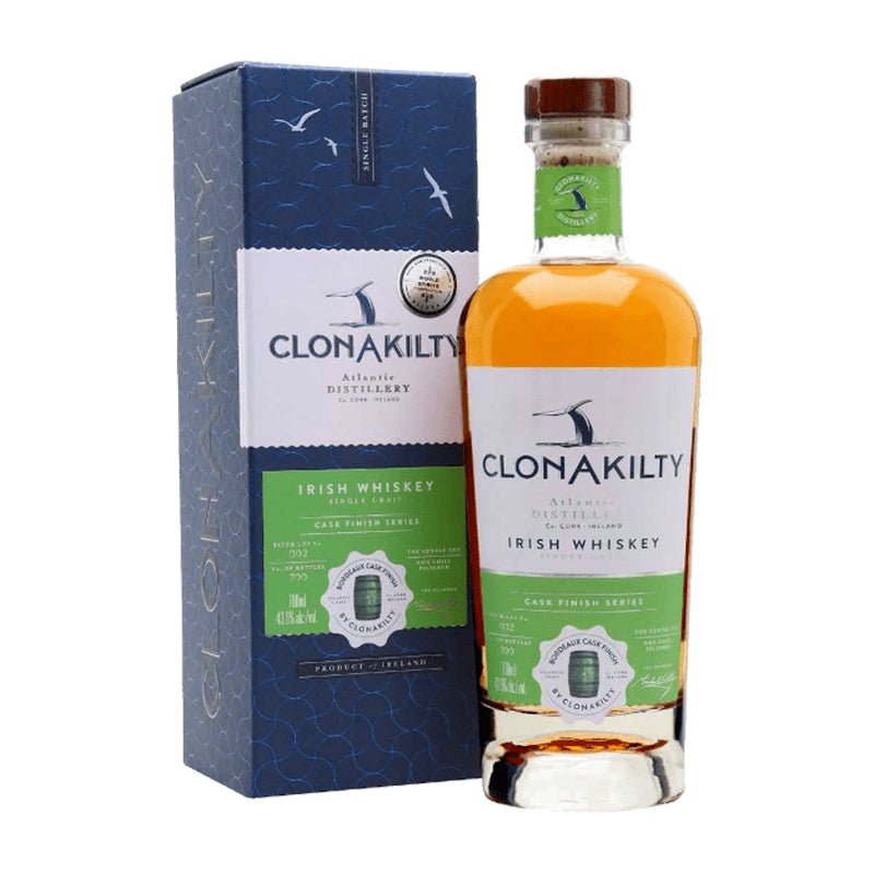 Clonakilty Single Grain Bordeaux Cask Finish Series Irish Whiskey 750m ...
