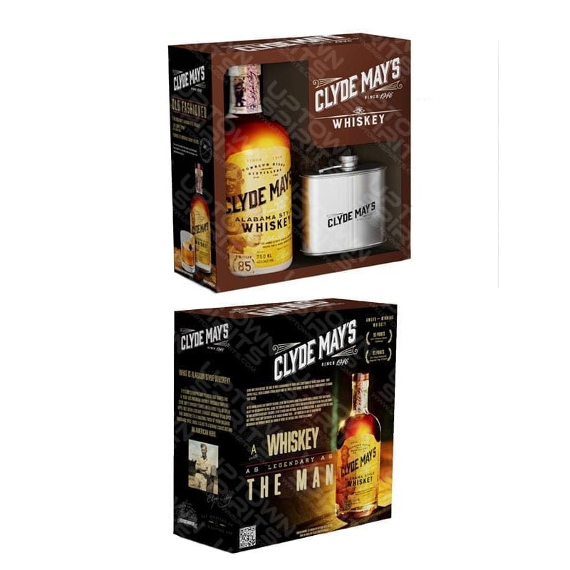 Clyde Mays Whiskey & Flask Gift Set | Uptown Spirits